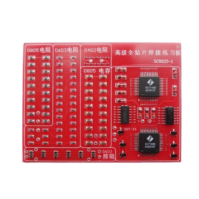 SMT COMPONENTS PRACTICE Board Solder Skill Training Beginner DIY Kit ...