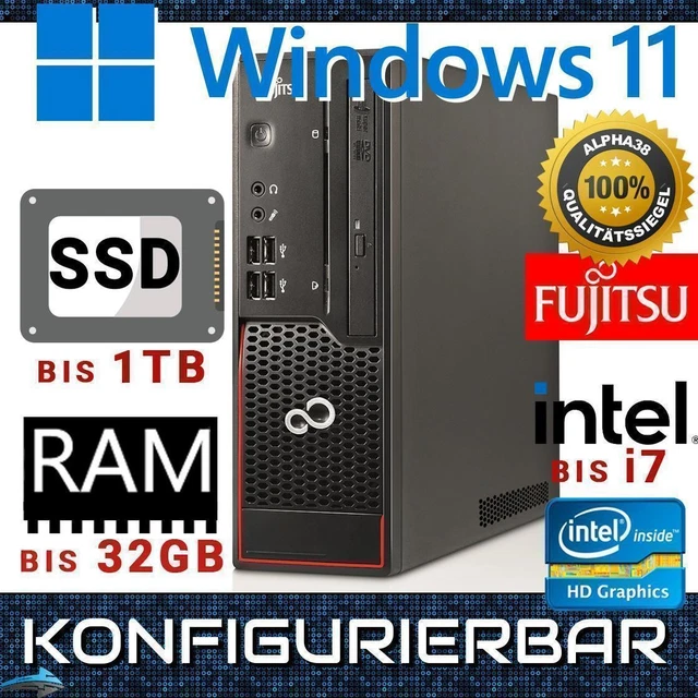 FUJITSU ESPRIMO C720 Usff Windows 11 Pro PC Intel Core i7 i5 SSD 8 16 ...