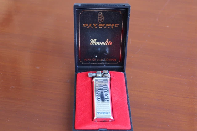 VINTAGE GAS LIGHTER "HADSON-Moonlite" OLYMPIC AIRWAYS LOGO -Japan 1970 £59.46 - PicClick UK
