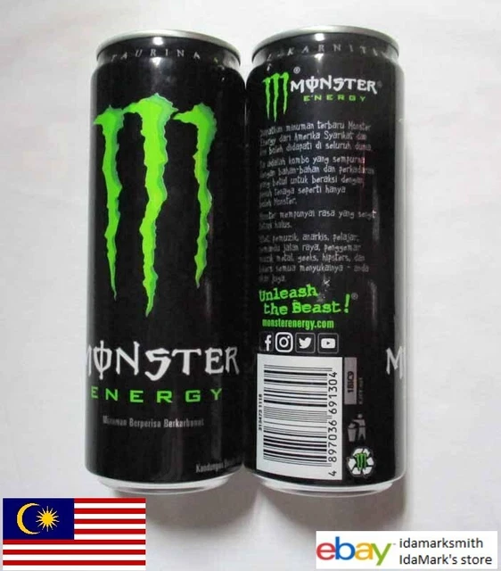 MONSTER ENERGY DRINK can MALAYSIA 355ml Limited Edition Unleash The ...