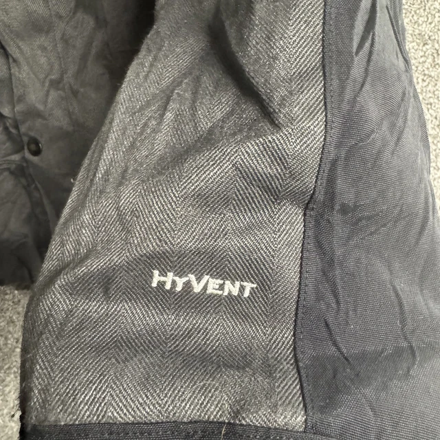 THE NORTH FACE Hyvent Jacket Black Grey Mens M Padded Primaloft Camo £ ...