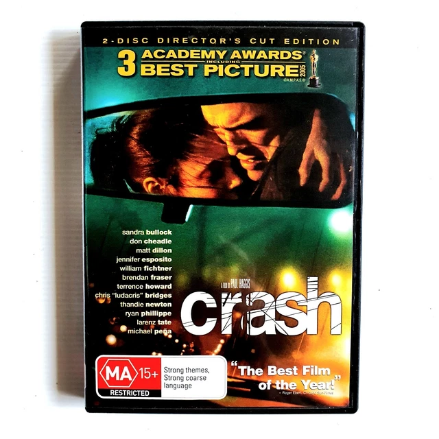CRASH DVD 2005 Thriller Drama, Bullock, Cheadle, Dillon, Tate, Region 4 ...