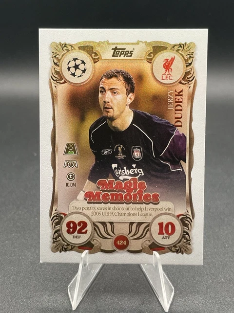 JERZY DUDEK MAGIC Memories Topps Match Attax 2025/2026 Liverpool 25/26 # 424 £0.99 - PicClick UK
