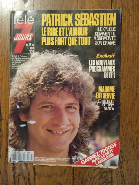 MAGAZINE TÉLÉ 7 jours de 1990 - Patrick Sébastien EUR 5,00 - PicClick FR