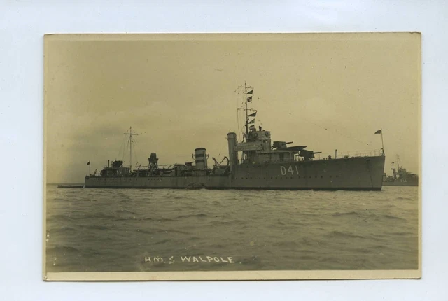 HMS WALPOLE 1918 Royal Navy Original VTG Postcard Unused £12.00 ...