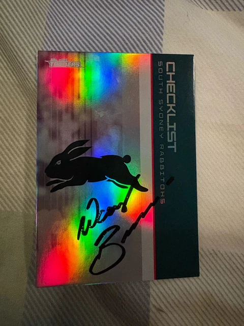 SIGNED WAYNE BENNETT South Sydney Rabbitohs 2025 NRL Traders Parallel ...