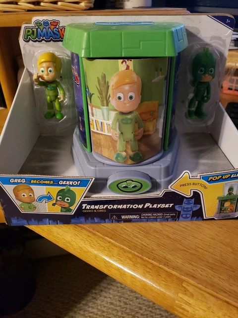 PJ MASKS GEKKO Transformation Playset and Collectible Figures Bundle ...