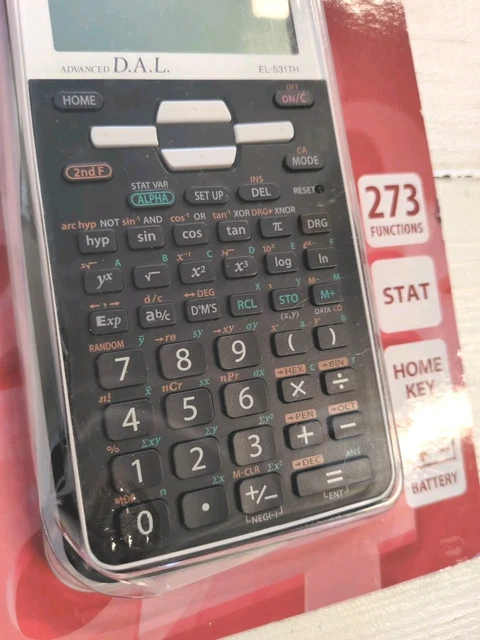 SHARP SCIENTIFIC CALCULATOR EL531THB-WH School Office Work Japan Brand ...