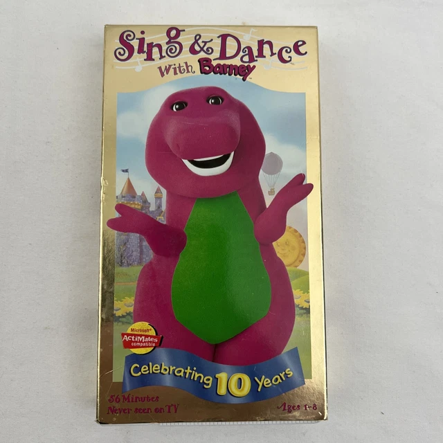 BARNEY - SING and Dance With Barney VHS 1998 bande blanche EUR 9,82 ...