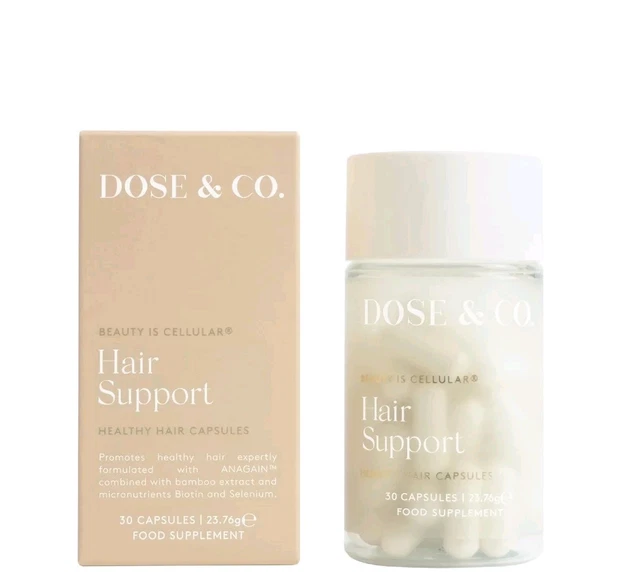DOSE & CO Hair & Scalp Support -30 Capsules Promotes Healthy Hair 03/ ...
