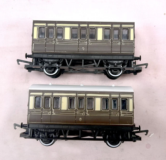 TRIANG 00GAUGE GWR Short Wheel-Base Coaches X 2 £17.36 - PicClick UK