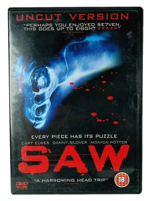 SAW DVD PIÈCES 1 2 3 4 paquet puzzle Tobin Bell horreur Gore SAW frais ...