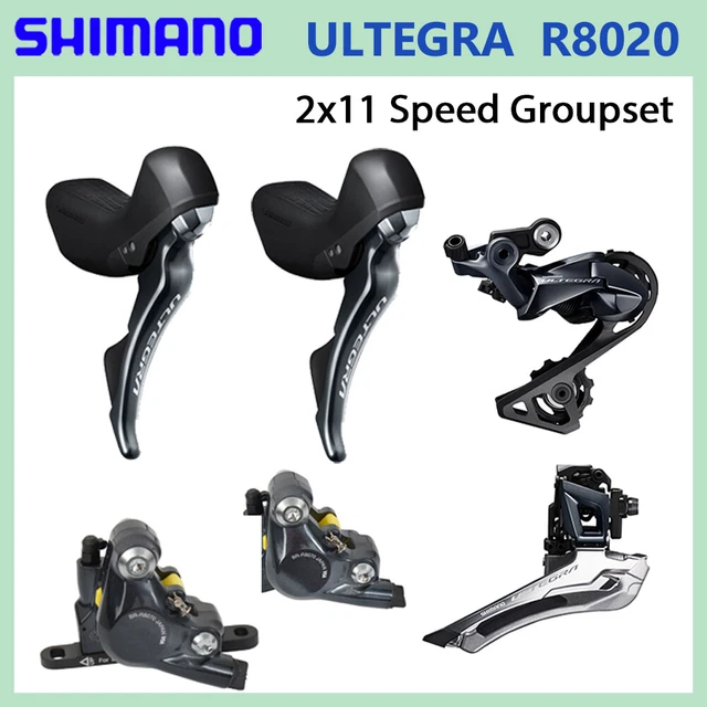 NEW SHIMANO ULTEGRA R8000 R8020 R8070 2x11-speed Hydraulic Disc Brake ...