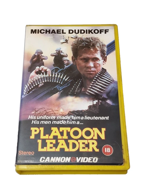PLATOON LEADER - Big Box VHS Video 1988 - Cannon Video 31096 - Michael ...