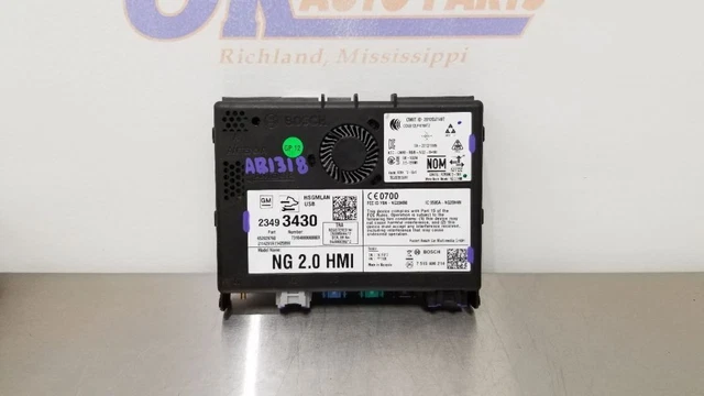 15 CADILLAC ESCALADE Hmi Human Machine Interface Module 23493430 $250. ...