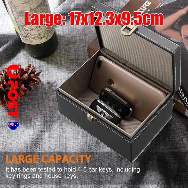 LARGE CAR KEY Signal Blocker Faraday Box RFID Keyless Entry Fob Blocker ...