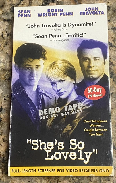 VINTAGE SHE’S SO Lovely Sean Penn John Travolta Screener Demo VHS Rare ...