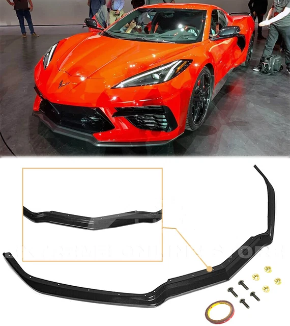 CARBON FLASH PAINTED Front Lip GM Splitter For 20-Up Corvette C8 Z51 ...