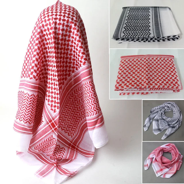 MUSLIM SHEMAGH SCARF Arab Kafiya Keffiyeh Palestine Bandana Arabic ...