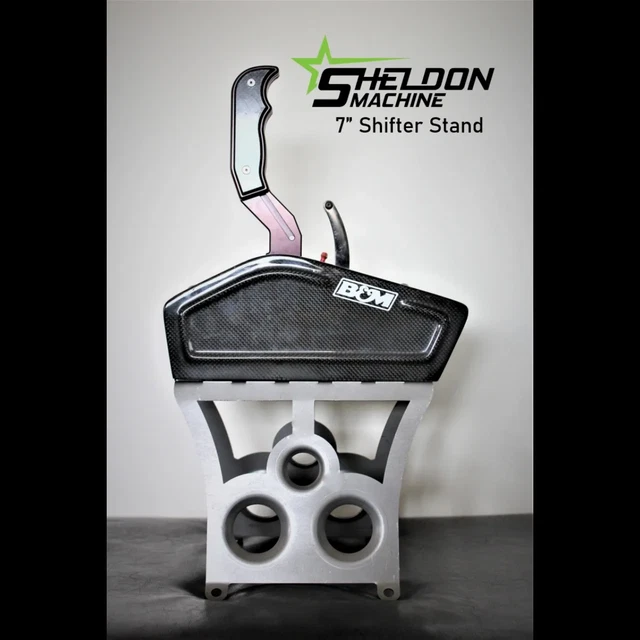 SHELDON MACHINE 7 in. Tall Tunnel Mount Shifter Stand | B&M, Hurst, TCI ...