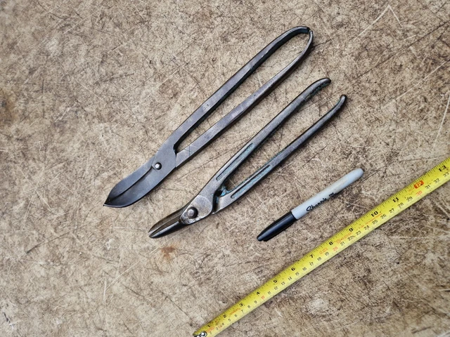 JOBLOT OF 2 Gilbow/Buck&Hickman Tin Snips/Curved Snips Diy/Workshop ...