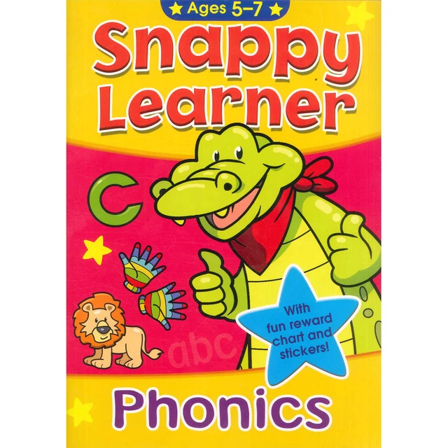 CHILDRENS SNAPPY LEARNER Book Learn To Read Phonics Letters & Reward ...