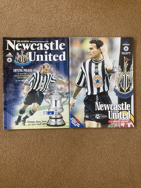 NEWCASTLE UNITED V Crystal Palace 2 Programmes £1.20 - PicClick UK