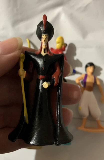 LOT OF DISNEY Aladdin Figure Set Plastic Cake Toppers Toys Preowned ...