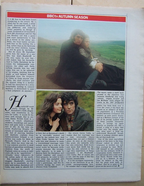 RADIO TIMES/1978/WUTHERING HEIGHTS/EMILY Bronte/Larry Grayson/Stephen ...