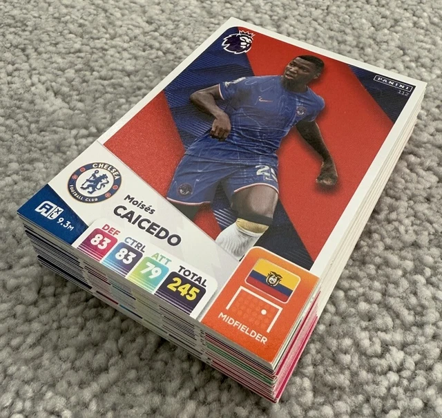 PANINI ADRENALYN XL Premier League 2025 Base Bundle 50 Cards NO ...