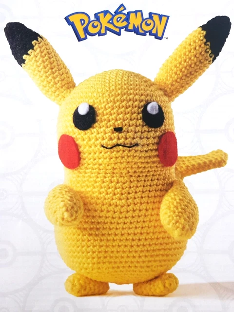 **MODELLO ALL'UNCINETTO AMIGURUMI**PIKACHU**POKEMON**GIOCATTOLO morbido ...