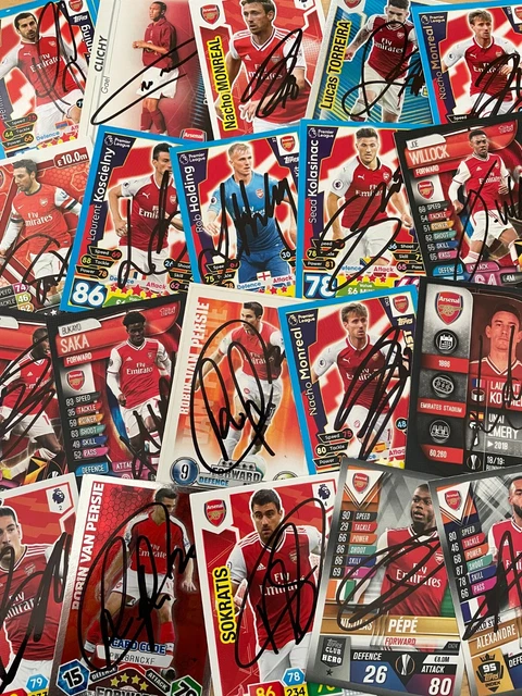 MATCH ATTAX, SHOOT Out And Other ARSENAL SIGNED CARDS £1.75 - PicClick UK
