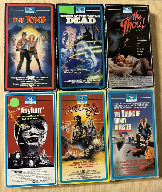 INTERGLOBAL HOME VIDEO VHS Lot. Asylum, The Ghoul, House of the Living ...