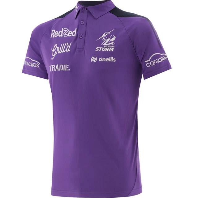 MELBOURNE STORM 2024 Travel Media Polo Sizes Small - 7XL Purple NRL ...