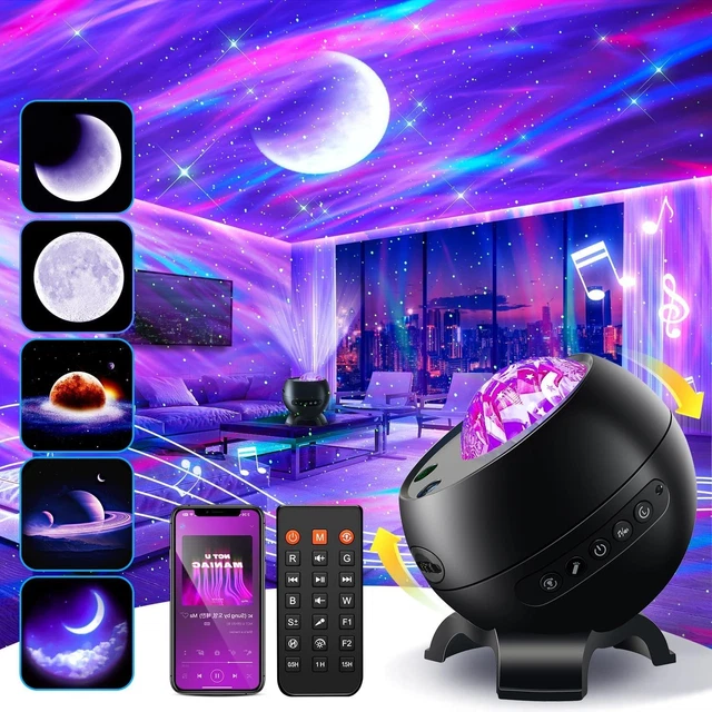GALAXY STAR PROJECTOR Aurora Light Bluetooth White Noise Ceiling Lamp £ ...