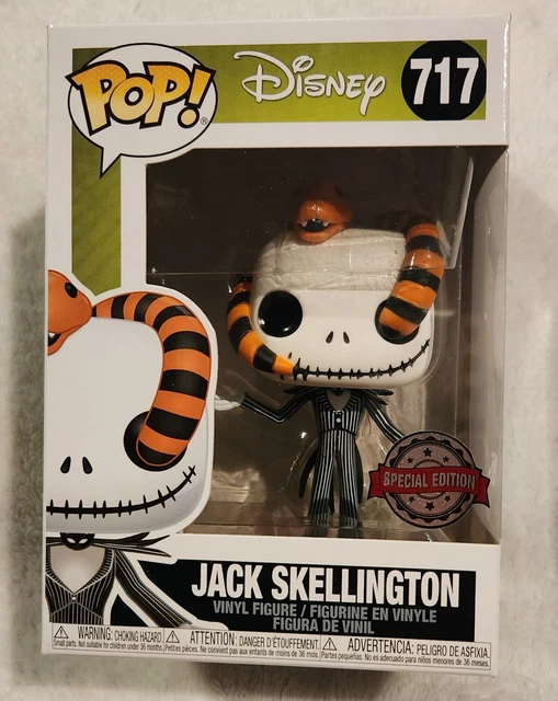 NIGHTMARE BEFORE CHRISTMAS Funko Pop Jack Skellington Snake Head #717 ...