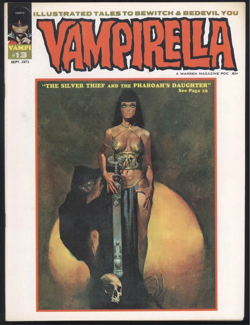 VAMPIRELLA #13 1971 Warren Magazine Sanjulian Cover Art $126.36 ...