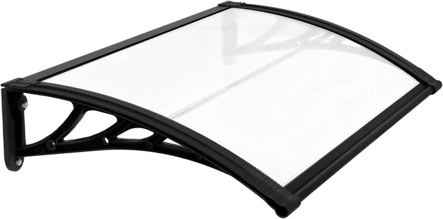 1M X 1M Transparent Window Canopy Awning, Window Door Awning for Rain ...