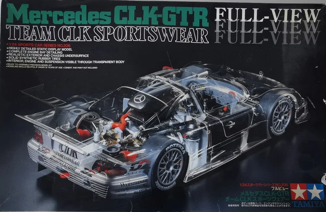 TAMIYA MERCEDES CLK-GTR Team CLK Sportswear Full view 1:24 #2420 EUR 50 ...