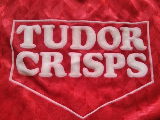 FOOTBALL VINTAGE SHIRT Ribero 80's-90's Tudor Crisps size 34-36 or 86 ...