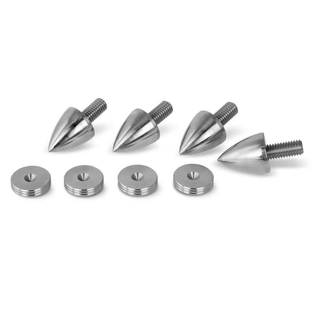 PRECISIONGEEK M6 STAINLESS Speaker Spikes + 20mm Slim Spike Pads - HIFI ...