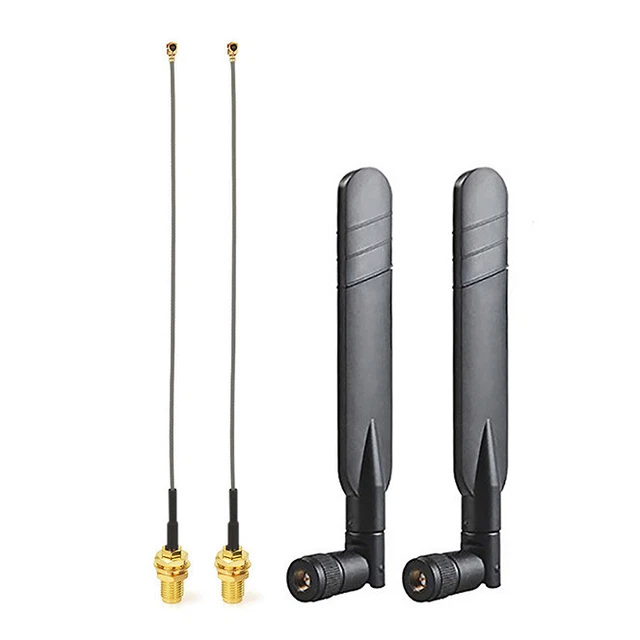 868 MHZ 915 MHz 2,4 GHz 5dBi LoRa Z-Wave Zigbee Antenne Kit 2St für ...