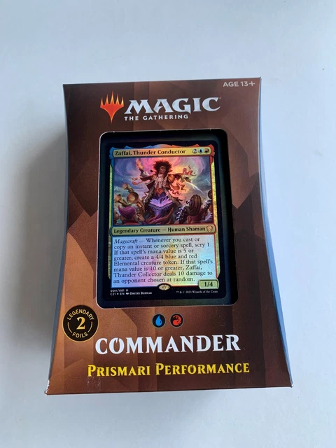 MAGIC THE GATHERING - Strixhaven Commander Deck - Prismari Performance ...