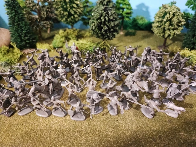 LOT SOLDATS ITALERI Airfix Revell Chevaliers Moyen Âge Figurines 1/72 ...