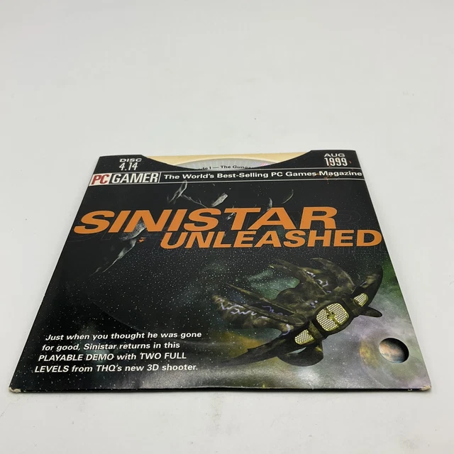 PC GAMER MAGAZINE Demo Disc 4.14 August 1999: Sinistar Unleashed ...
