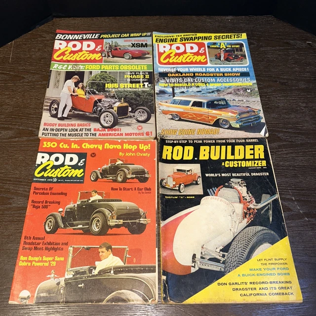 LOT OF 4*HOT Rod Street Rod Custom Car Magazine 1959-2970 Vintage Roadster Ford £11.76 - PicClick UK