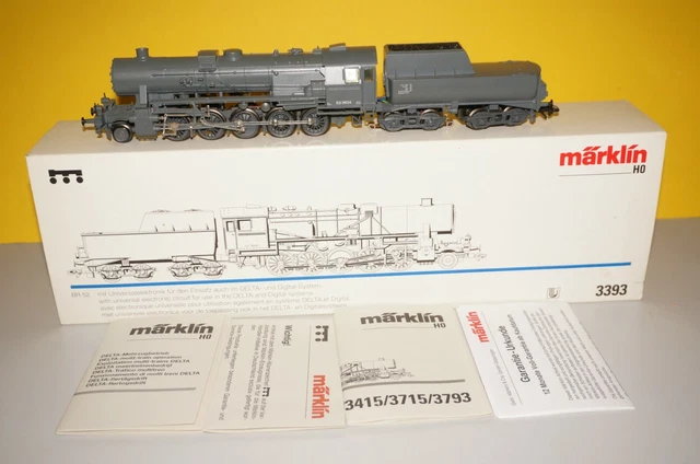 RF24] MÄRKLIN H0 Mhi 3393 Goods Train Locomotive With Tub Tender Br 52 ...
