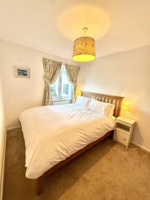 SOLID WOOD QUEEN Sized Bed with Mattress and Headboard £496.30 ...