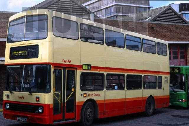 35MM SLIDE EASTERN Counties Leyland Olympian Alexander 61 G122YEV ...