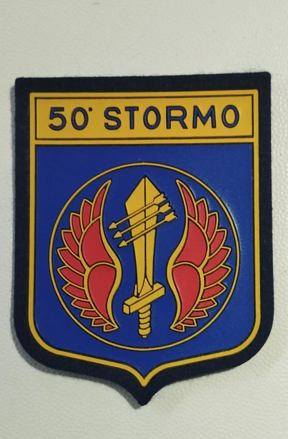 PATCH AERONAUTICA MILITARE italiana - 50° STORMO gommata EUR 30,00 ...